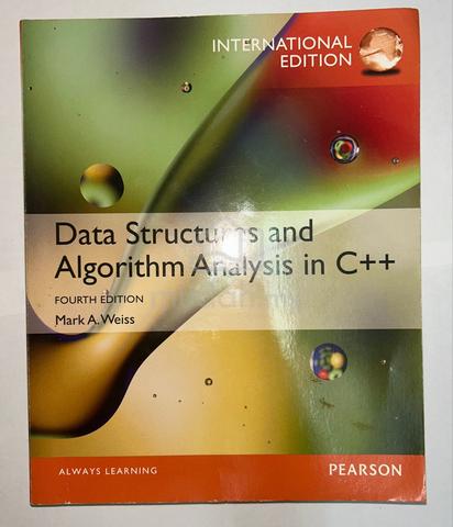 Data Structures and Algorithm Analysis in C++ - Textbooks for sale in ...
