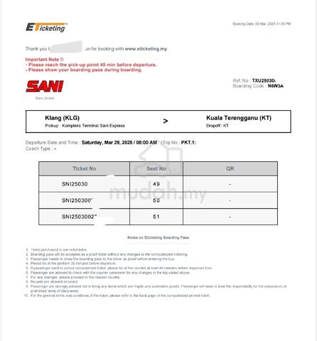 Tiket bas Klang Sentral ke Kuala Terengganu - Tickets & Vouchers for ...