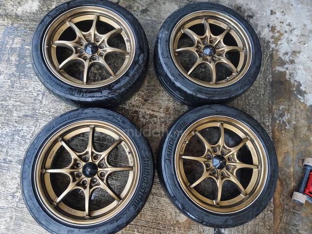 Sport rim second 16 MUGEN MF8 siap tayar jazz gm6 - Car Accessories ...