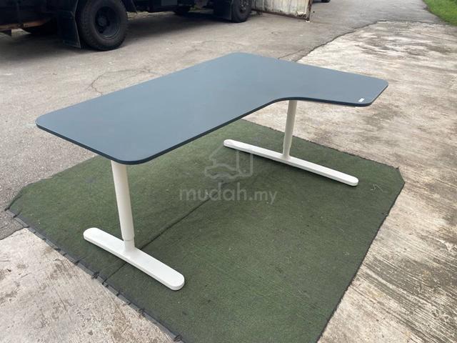 YD66M Meja Tulis IKEA BEKANT L Shape Writing Table - Furniture ...