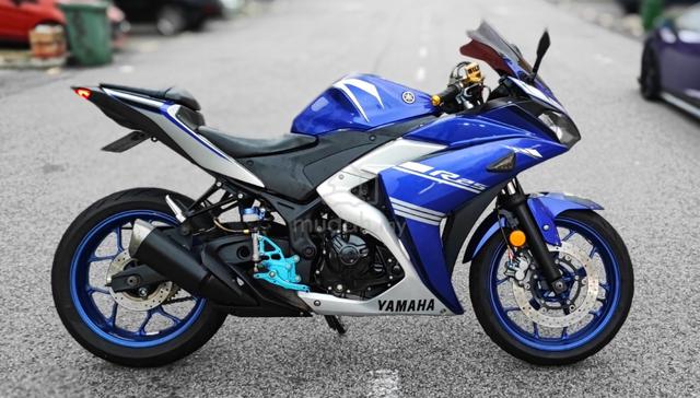 Yamaha YZF R25 Blue Silver v1 Cantik loan Aeon - Motorcycles for sale ...
