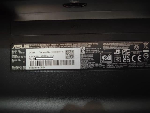 ASUS Monitor VY249HF-R – 24 inch, FHD - Computers & Accessories for ...