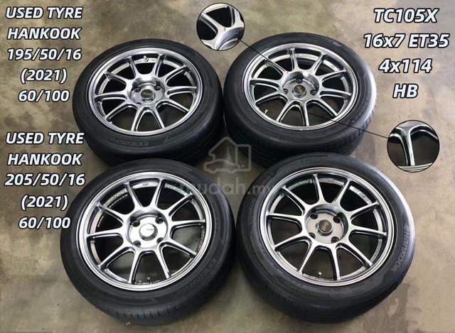 USED RIM TC105X 16inch&TYRE GEN2 PERSONA WAJA - Car Accessories & Parts ...