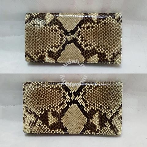 natural python bi-fold checkbook wallet - Bags & Wallets for sale in ...