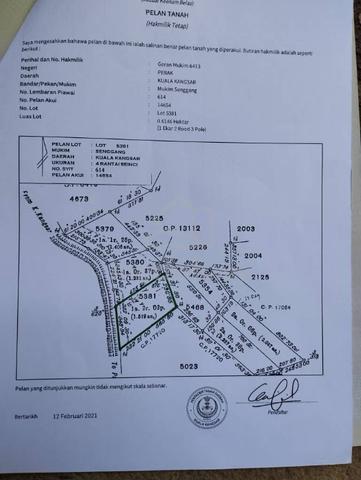 Agricultural Land for Sale, 1.5 Acre(s), Manong, Perak | Mudah.my