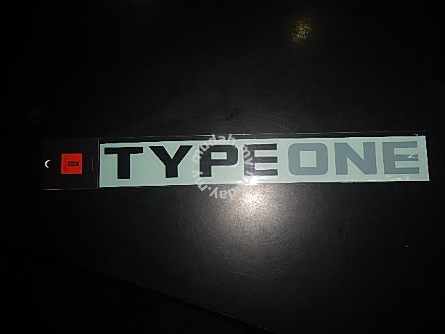 Spoon Type One Logo Sticker Ek9 Eg6 Fd2 Fk8 Gk5 - Car Accessories ...