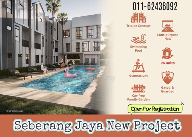 New 3-storey Terraced House for Sale, 4 Bedroom, 2163 sq.ft, Seberang Jaya, Penang 111907537 ...