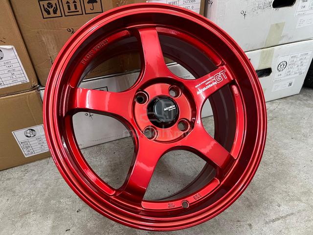 New rim 15x6.5jj advan racing GT red myvi vios - Car Accessories ...