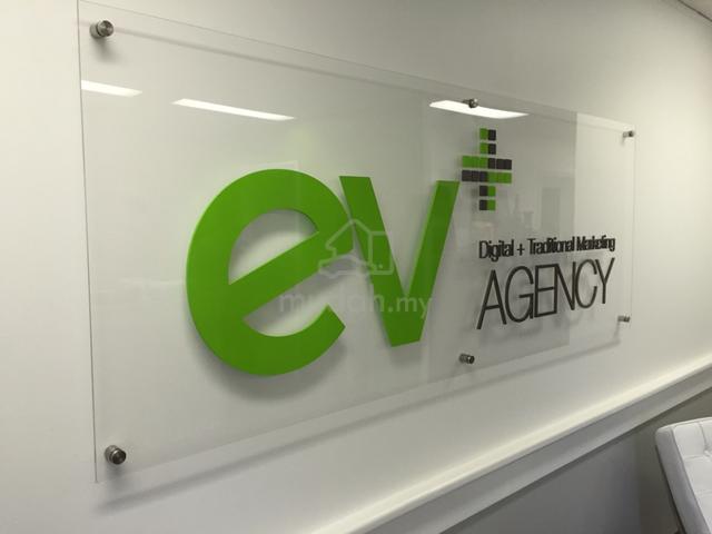 PAPAN TANDA LOGO AKRILIK l acrylic signage panel - Furniture ...