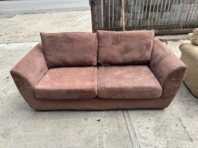 (Firenze) Velvet Fabric Baldu Sofa 3 Seater - Furniture & Decoration ...