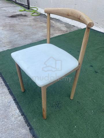 YA61C Kerusi Besi Metal Chair W PU Seat Pad White - Furniture ...