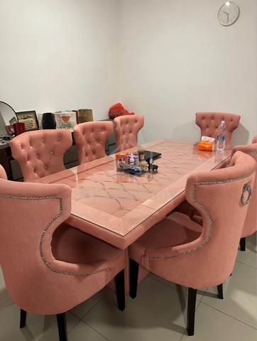 Set Chesterfield Dining Table 8 Seater + Sofa All - Furniture ...