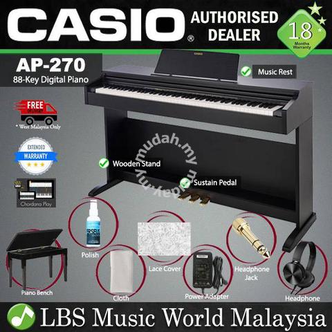 Casio AP-270 88 Key Celviano Digital Piano Black - Music Instruments ...