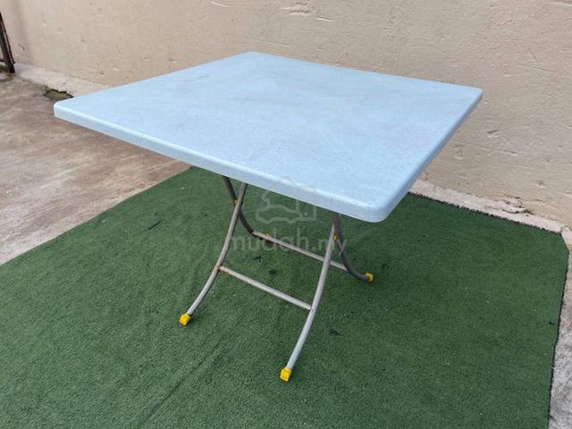 YA84E Meja Lipat 3V 3 x 3 Foldable Plastic Table - Furniture ...