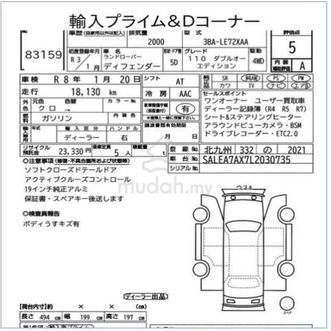 2021 Land Rover DEFENDER 110 2.0 P300 (A) - Cars for sale in Cheras ...