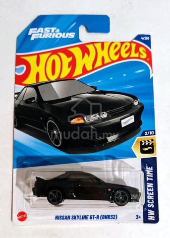 Hot Wheels Nissan Skyline GT-R BNR32 R32 ff hitam - Hobby ...