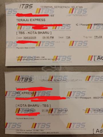 Tiket bas raya pergi balik - Tickets & Vouchers for sale in KLCC, Kuala ...