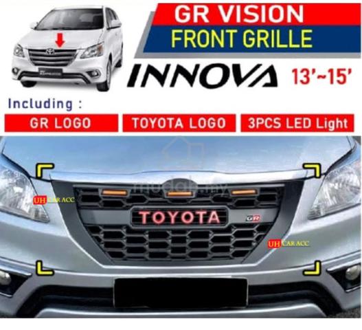 Toyota innova gr sport led front grille grill 66 - Car Accessories ...