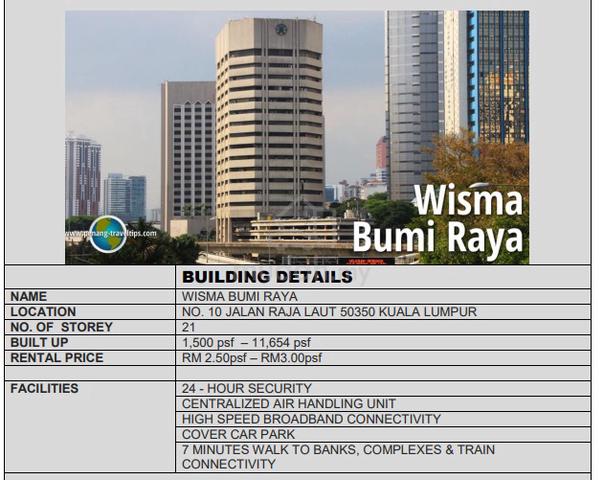 Office space for Rent, 5000 sq.ft, City Centre, Kuala Lumpur | Mudah.my