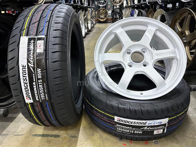 Sport Rim TE37 Sonic AOW Thailand 15 Siap tyre - Car Accessories ...