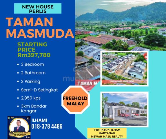 New Semi-Detached House for Sale, 3 Bedroom, 2950 sq.ft, Kangar, Perlis ...