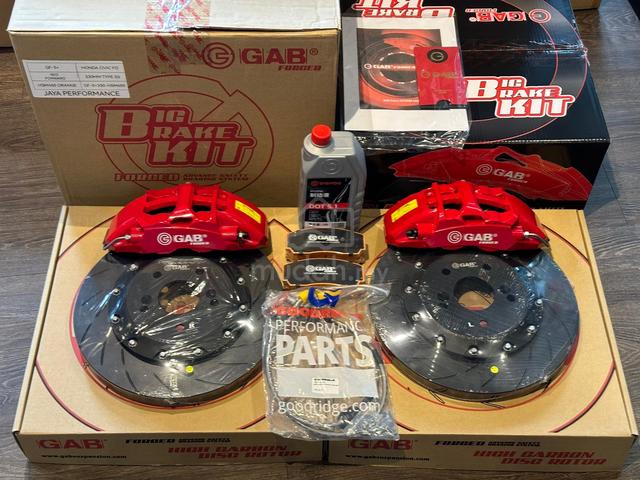 GAB Forged Brake Kit 4Pot 330mm Honda Civic FD FB - Car Accessories ...