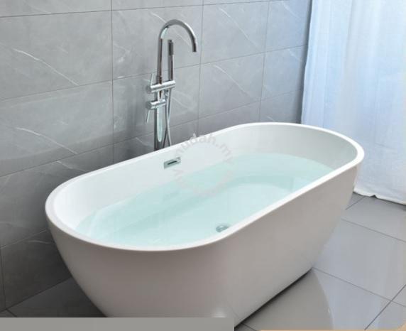 1.2m Bath Tub Oval Acrylic Bathtub Tab Mandi Adult - Bed & Bath for ...