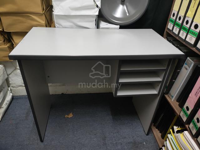 Office desk / table with compartment/ open shelves - Furniture ...