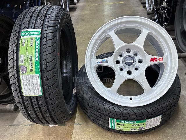 Sport Rim groupB NC-01 Promo Combo Tyr 15 - Car Accessories & Parts for sale in Shah Alam, Selangor