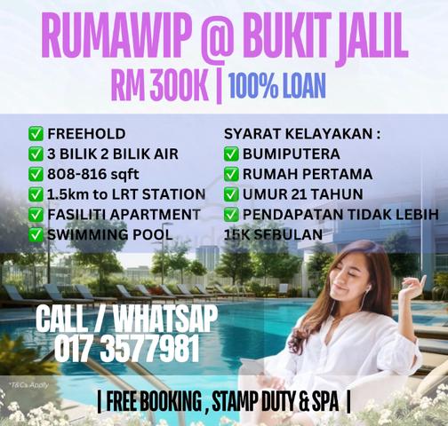 New Condominium for Sale, 3 Bedroom, 816 sq.ft, Kinrara rumawip ...