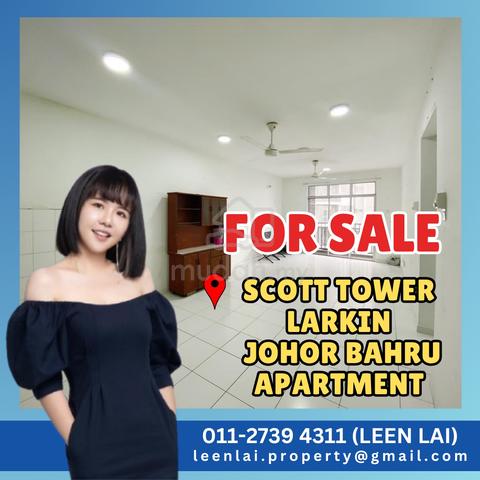 Condominium for Sale, 3 Bedroom, 973 sq.ft, Scott Towers @ Larkin JB ...