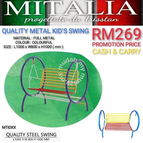 Buaian Besi Kanak Kanak Berkualiti | Metal Swing - Garden Items for ...
