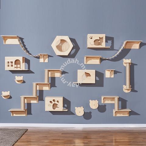 Cat Rack Wall Mounted Lying Frame Multifunctional - Pets for sale in ...