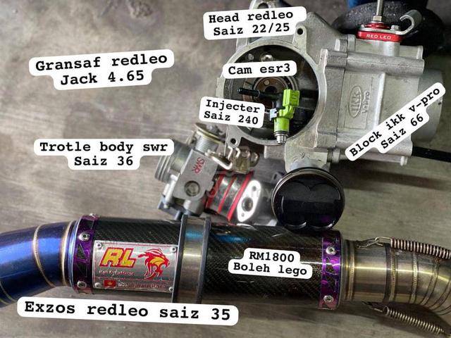 full Spec 65 jet 4.5 y15 - Motorcycle Accessories & Parts for sale in Ipoh, Perak