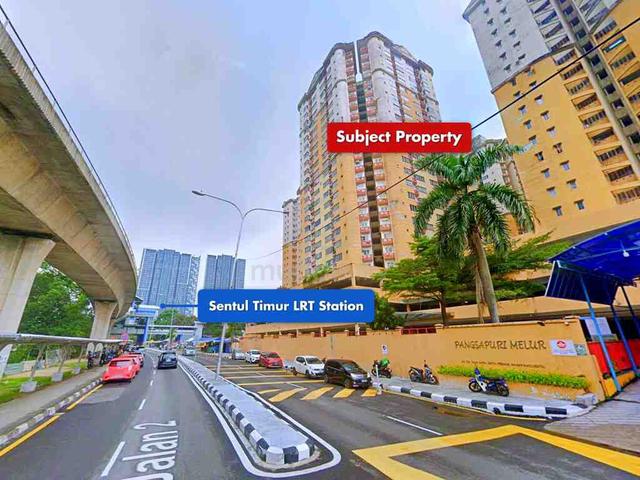 Apartment for Auction, 3 Bedroom, 1065 sq.ft, Pangsapuri Melur (Sentul ...