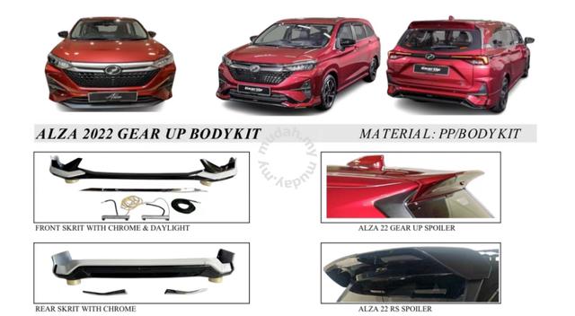 Perodua alza 2023 gear up pp bodykit with paint 00 - Car Accessories ...