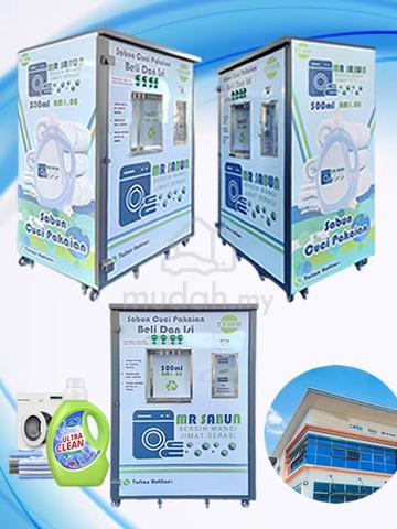 Layan Diri Liquid Detergent Vending Mesin Sabun - Professional/Business ...