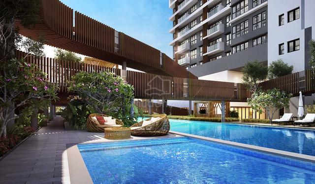 Service Residence for Rent, 2 Bedroom, 660 sq.ft, Trion 2 @ KL, Chan ...