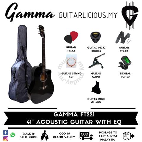 GAMMA Series 41inch Acoustic Guitar with 2 band EQ - Music Instruments ...