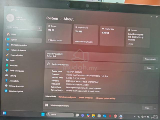 Microsoft Surface Go 2 Tablet - Computers & Accessories for sale in ...