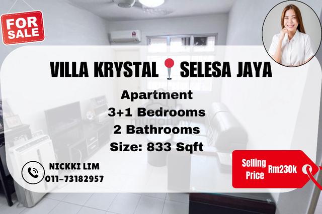 Villa Krystal Apartment📍Selesa Jaya - Apartment / Condominium for sale ...