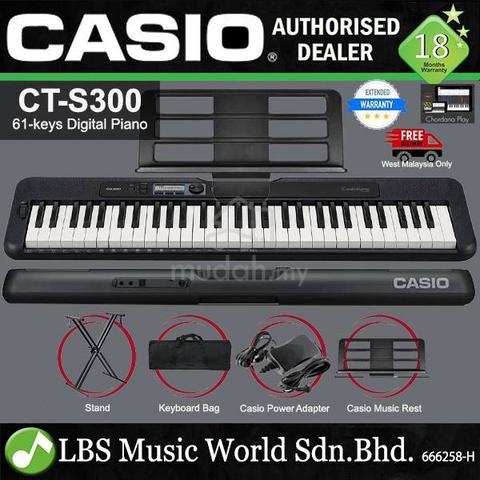 Casio CT-S300 61 Key Casiotone Electric Keyboard B - Music Instruments ...