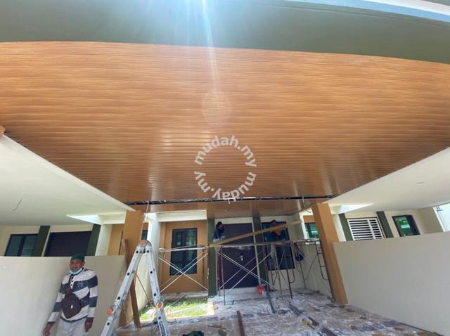 SILING ALUMINIUM l pasang aluminium strip ceiling - Furniture ...