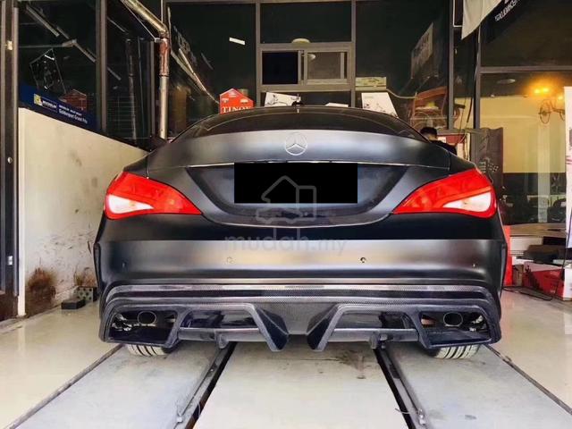 W117 CLA 200 250 45 P Design Rear Diffuser Carbon - Car Accessories ...