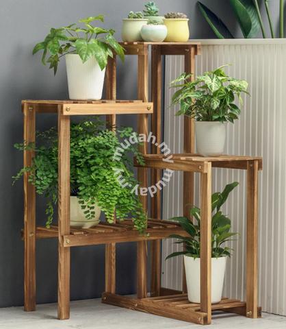 PLANT FLOWER STAND RACK Rak Bunga Pot Stand Shelf - Garden Items for ...