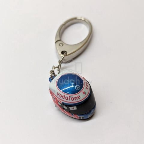 OFFICIAL MERCH JENSON BUTTON Formula 1 Key Chain - Hobby & Collectibles ...
