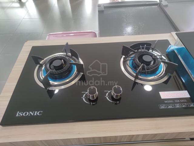 Isonic 2 Burner Built-In Glass Gas Stove IGB-G011 - Home Appliances ...