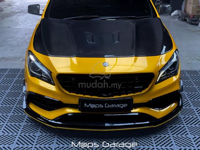 Mercedes w117 cla cla45 carbon bonnet hood - Car Accessories & Parts ...