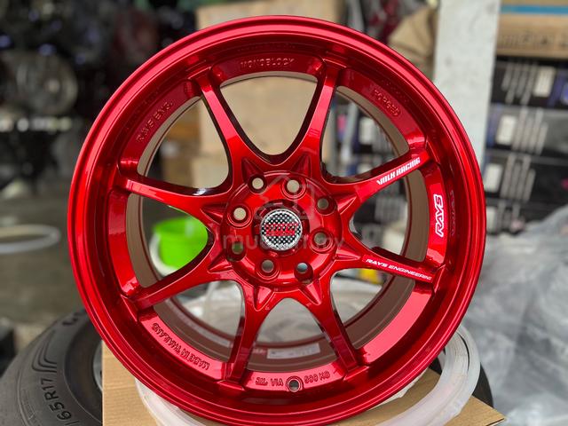 16 Inch CE28 Volkracing CANDY RED VIOS CITY - Car Accessories & Parts ...