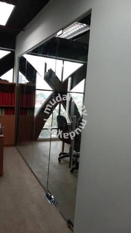 GLASS WALL 12mm TEBAL tempered glass dinding kaca - Furniture ...